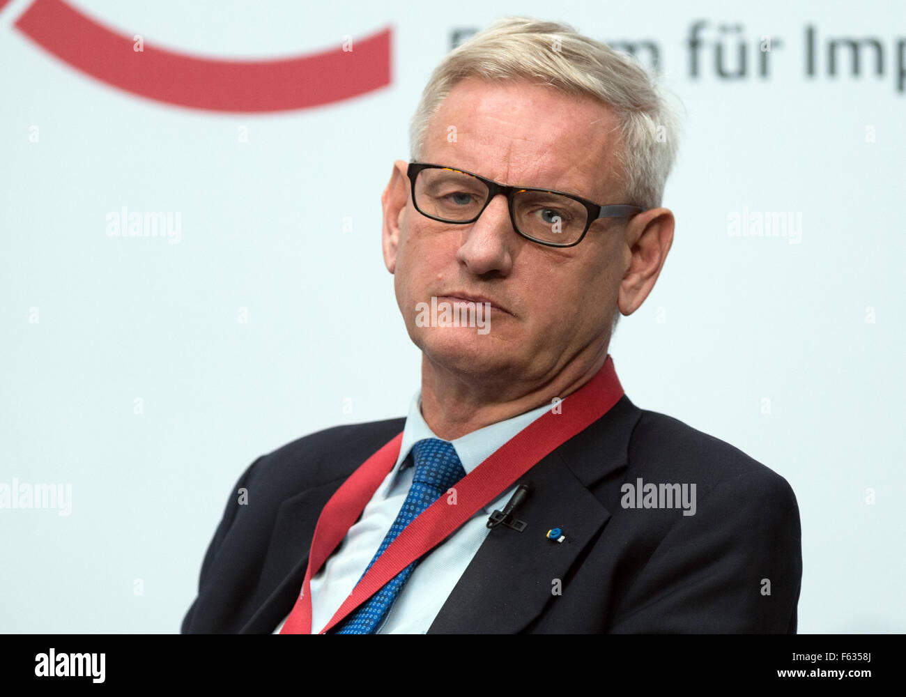 Berlin, Germany. 10th Nov, 2015. Carl Bildt, Former Prime Minister and ...