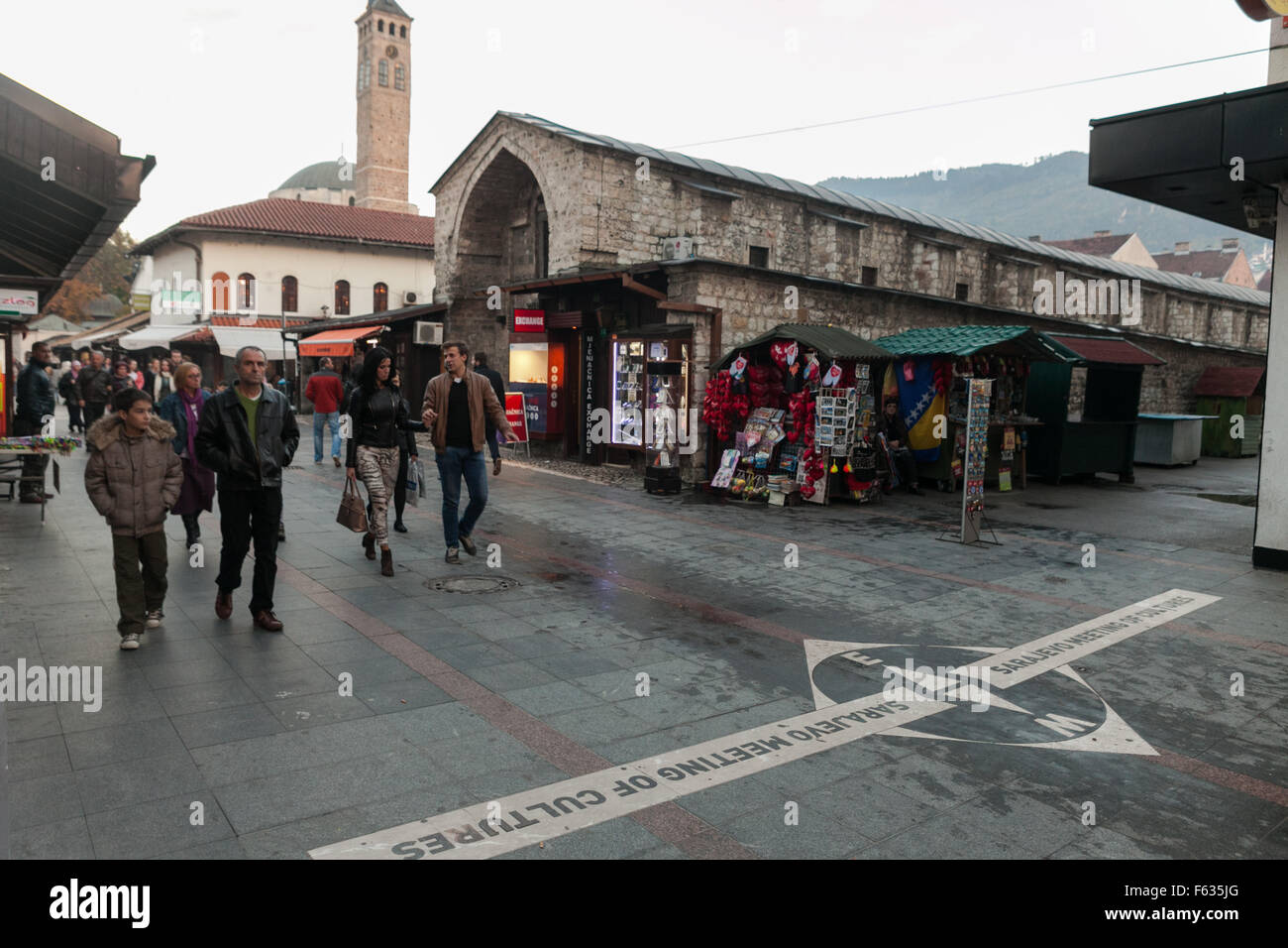 Bascarsija – Sarajevo’s Old Bazaar Stock Photo - Alamy
