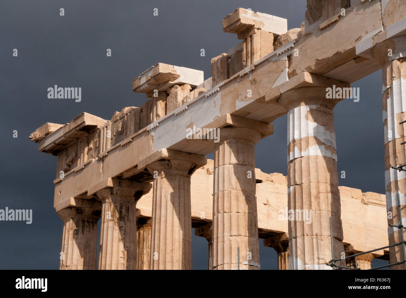 The Parthenon is an ancient Greek temple built between 447 and 438 BC on the north side of the ...