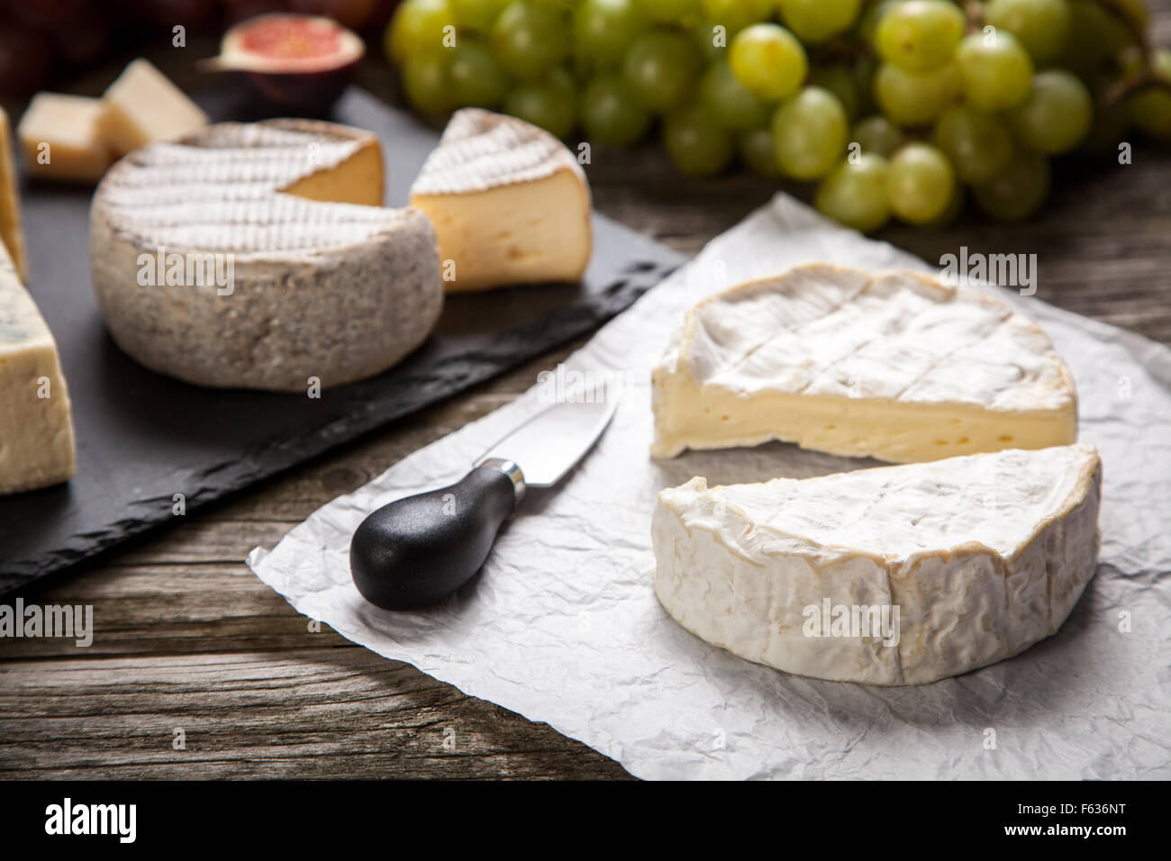 French soft cheese Stock Photo - Alamy