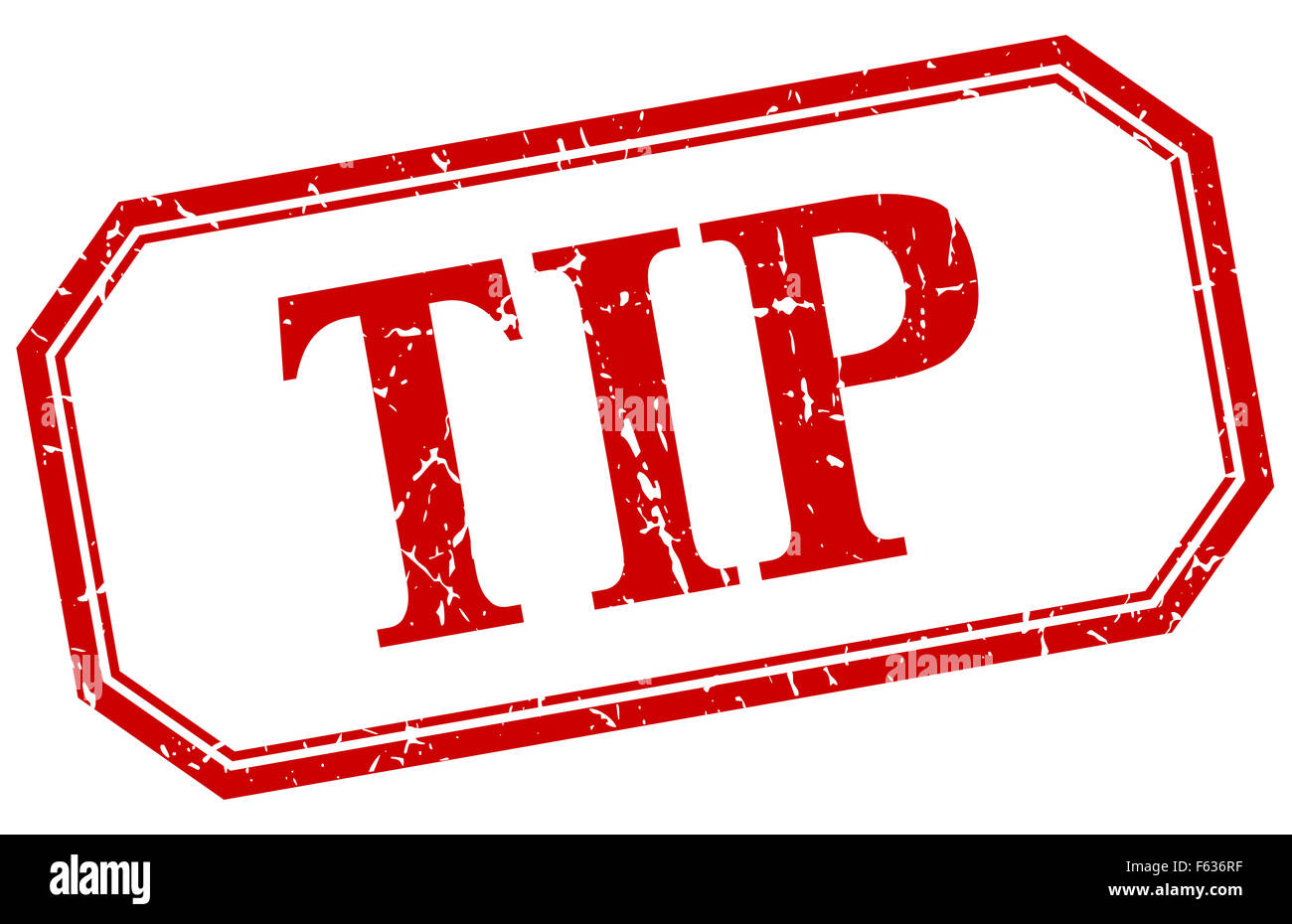 tip square red grunge vintage isolated label Stock Photo - Alamy