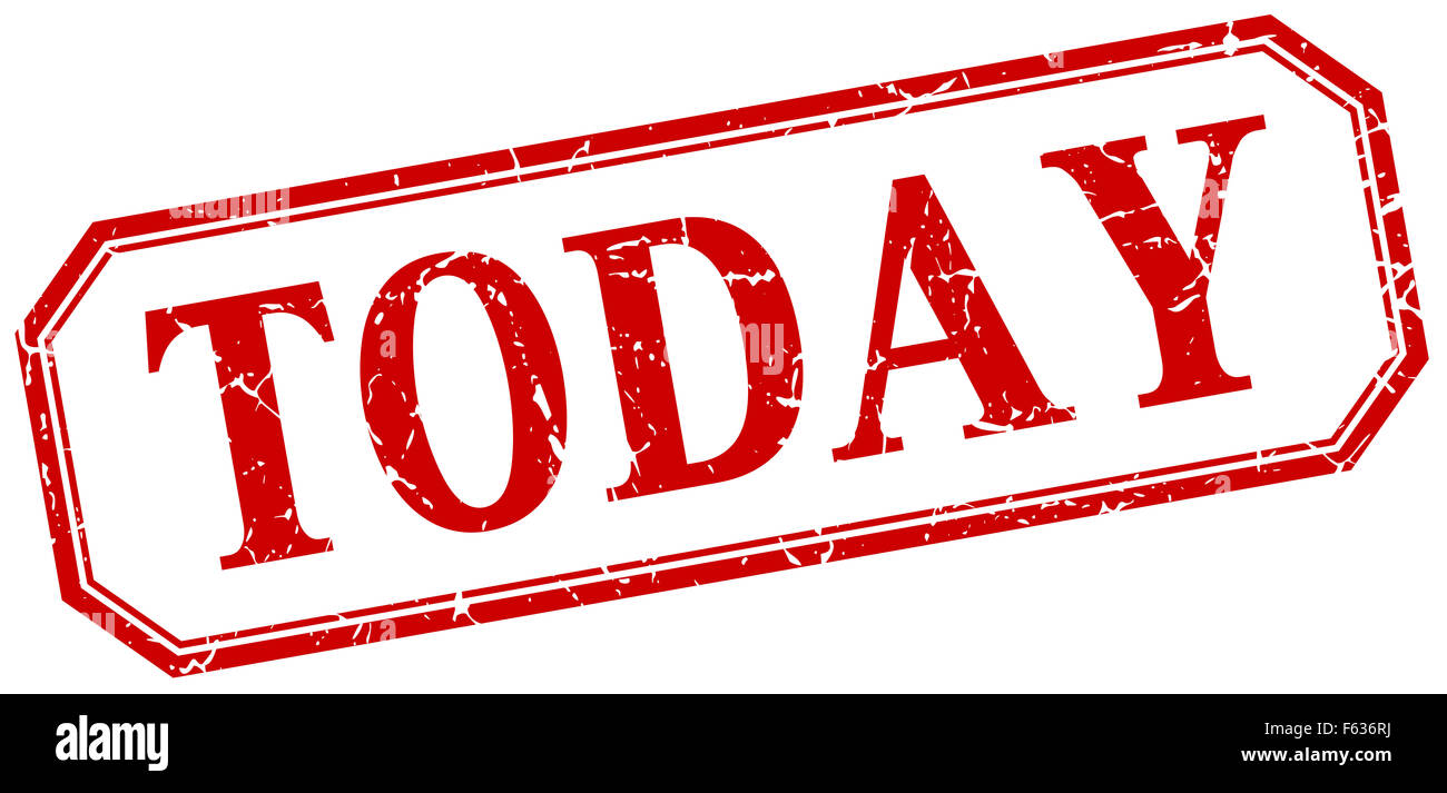 today square red grunge vintage isolated label Stock Photo - Alamy