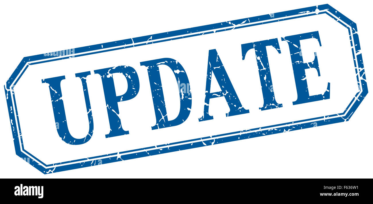 update square blue grunge vintage isolated label Stock Photo - Alamy