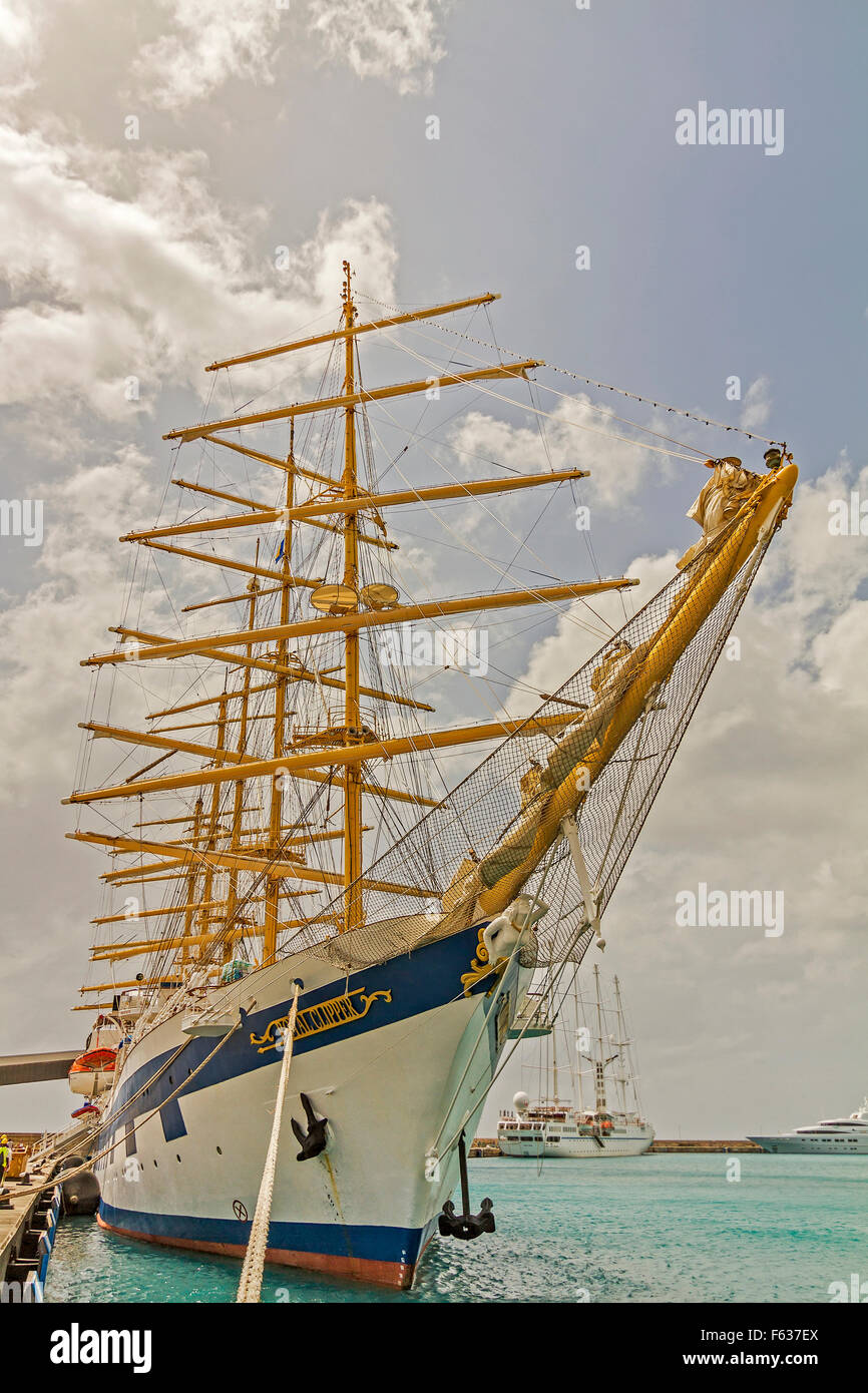 Sailing Ship Royal Clipper Bridgetown Barbados Stock Photo - Alamy