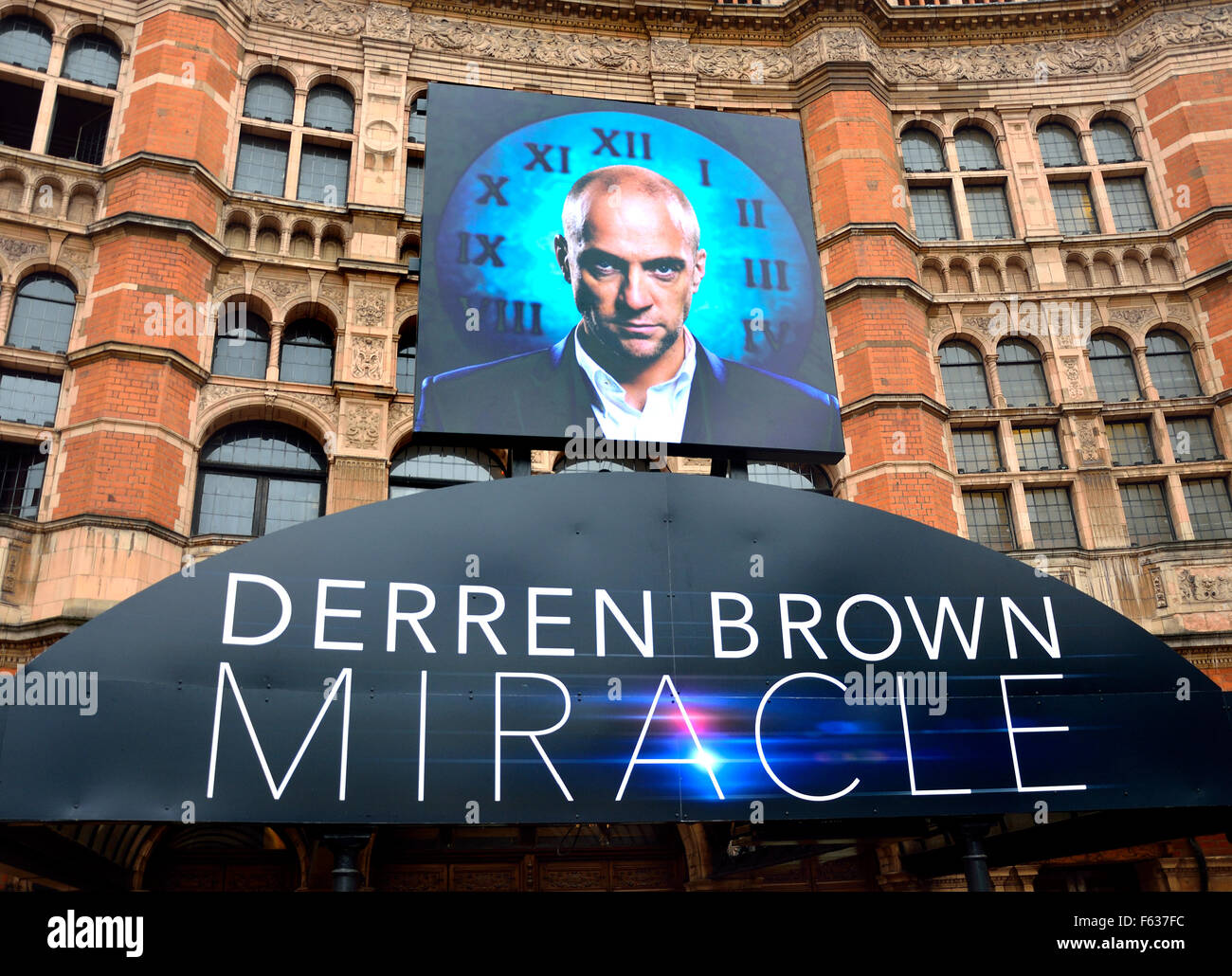 London, England, UK. Derren Brown 'Miracle' show at the Palace Theatre ...