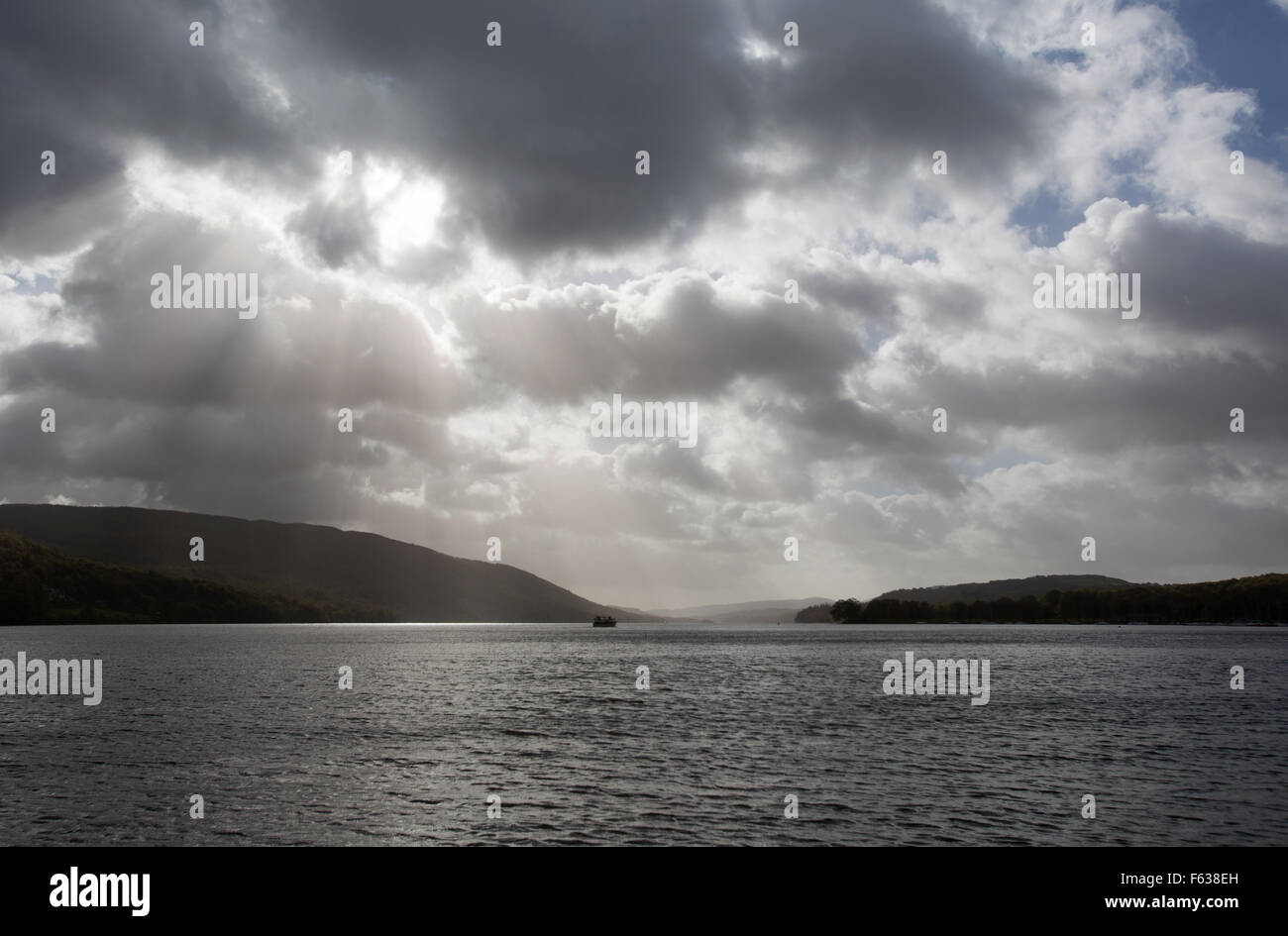 Village of Coniston, England. Picturesque autumnal view of Coniston ...