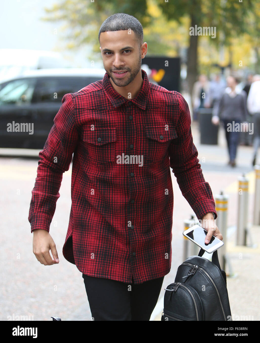 Marvin Humes outside ITV Studios Featuring: Marvin Humes Where: London ...