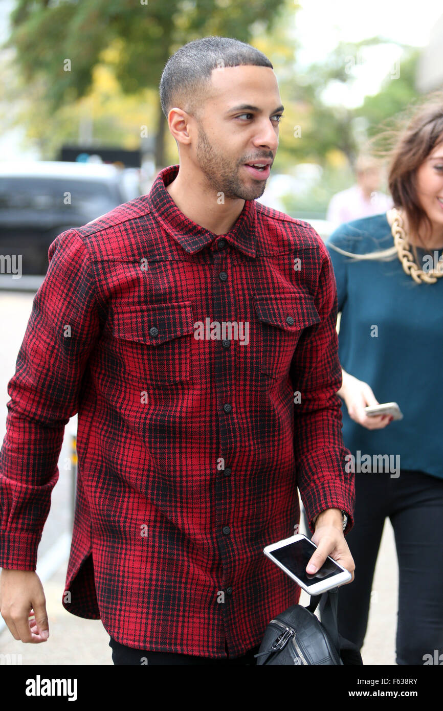 Marvin Humes outside ITV Studios Featuring: Marvin Humes Where: London ...