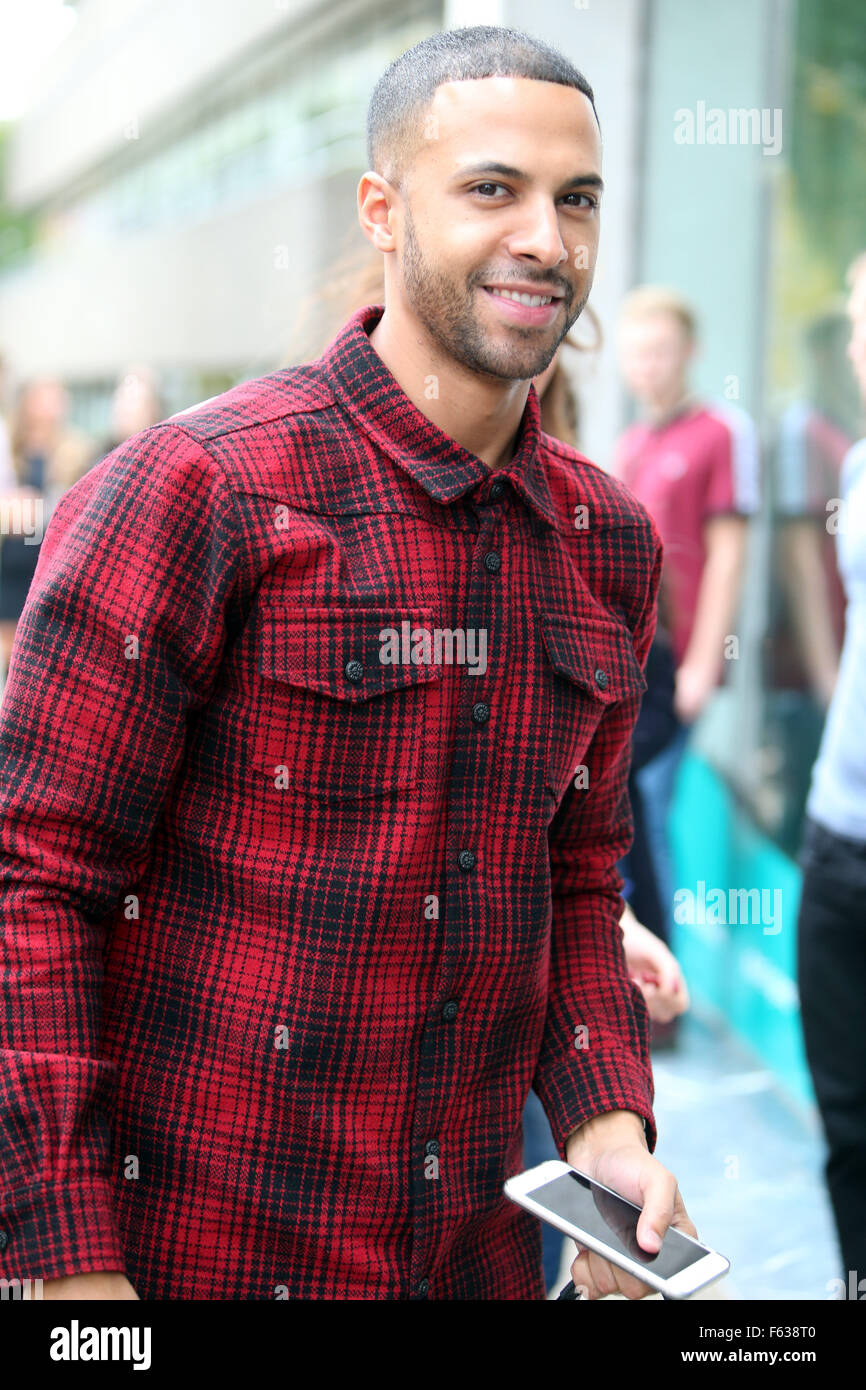 Marvin Humes outside ITV Studios Featuring: Marvin Humes Where: London ...