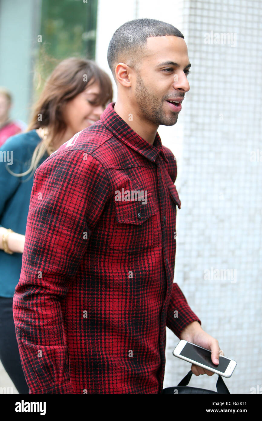 Marvin Humes outside ITV Studios Featuring: Marvin Humes Where: London ...