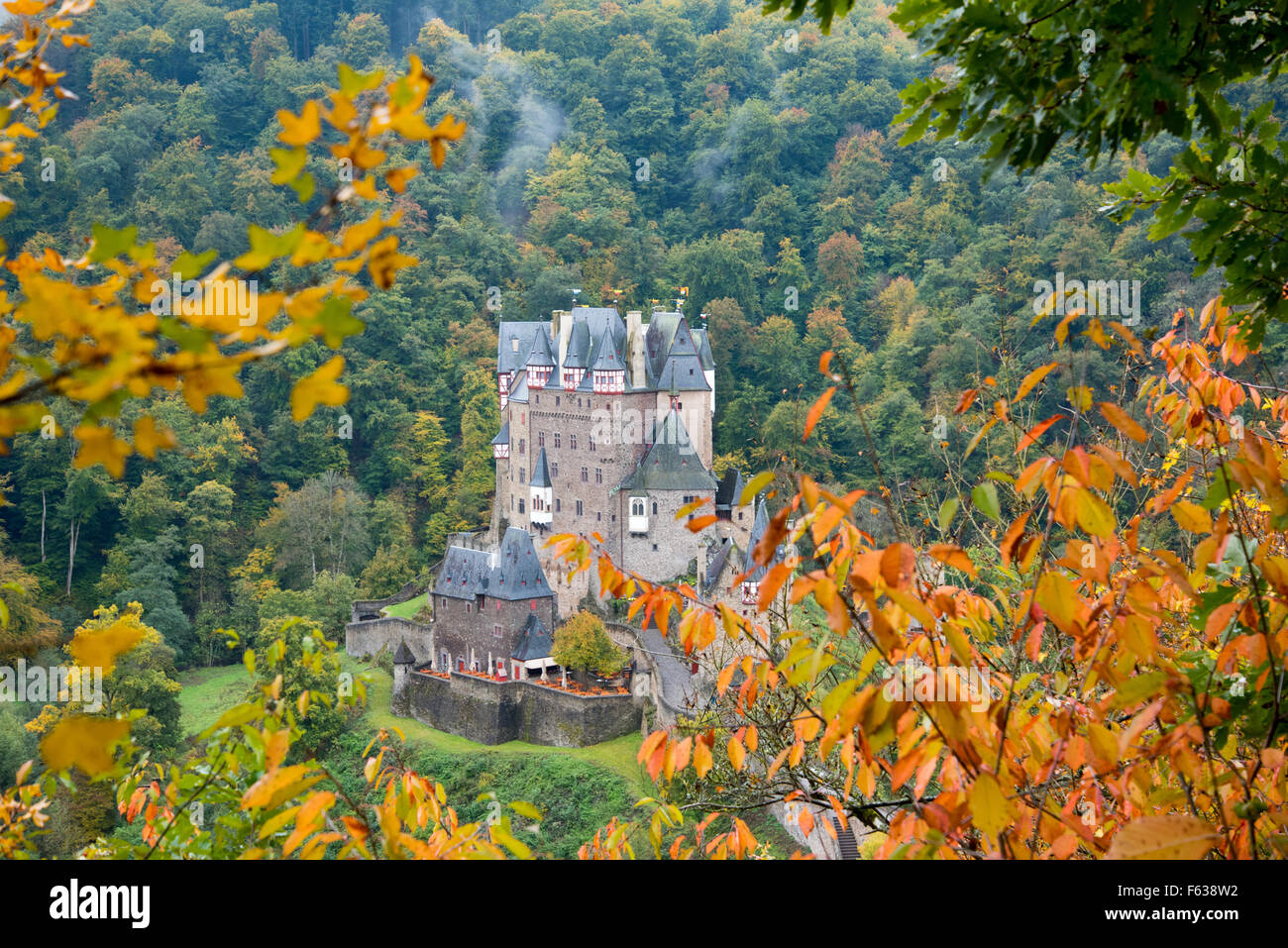 Burg Eltz castle in autumn, Germany Stock Photo - Alamy
