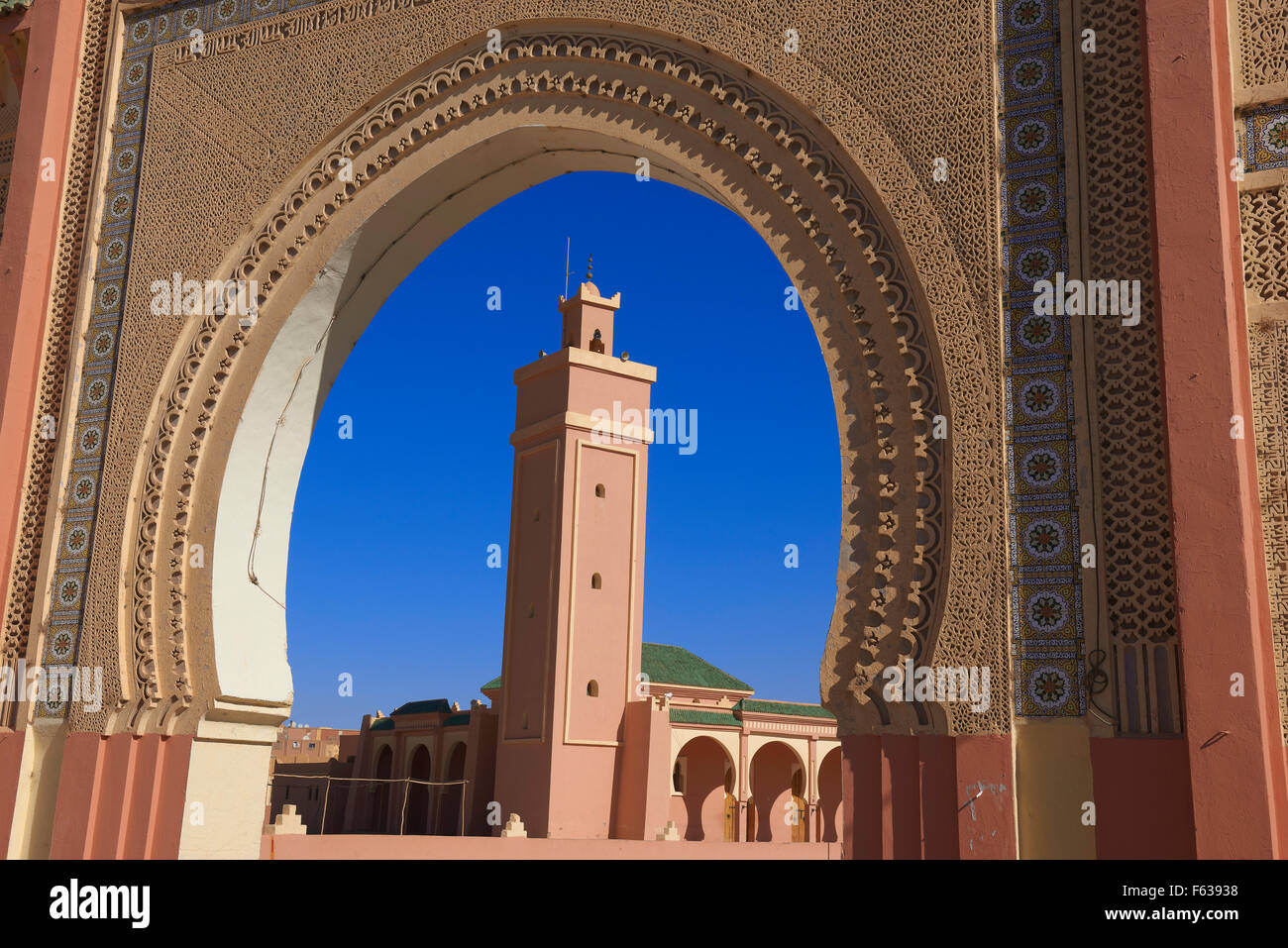 Rissani, City gate, Desert door, Meknes-Tafilalet Region, South of Morocco, Morocco, Maghreb ...