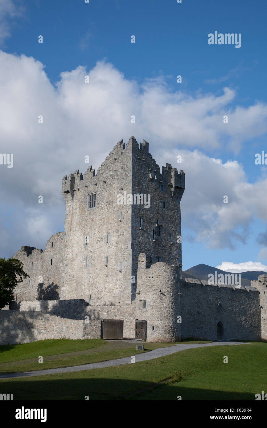 Ross Castle, Killarney National Park, County Kerry; Ireland Stock Photo ...