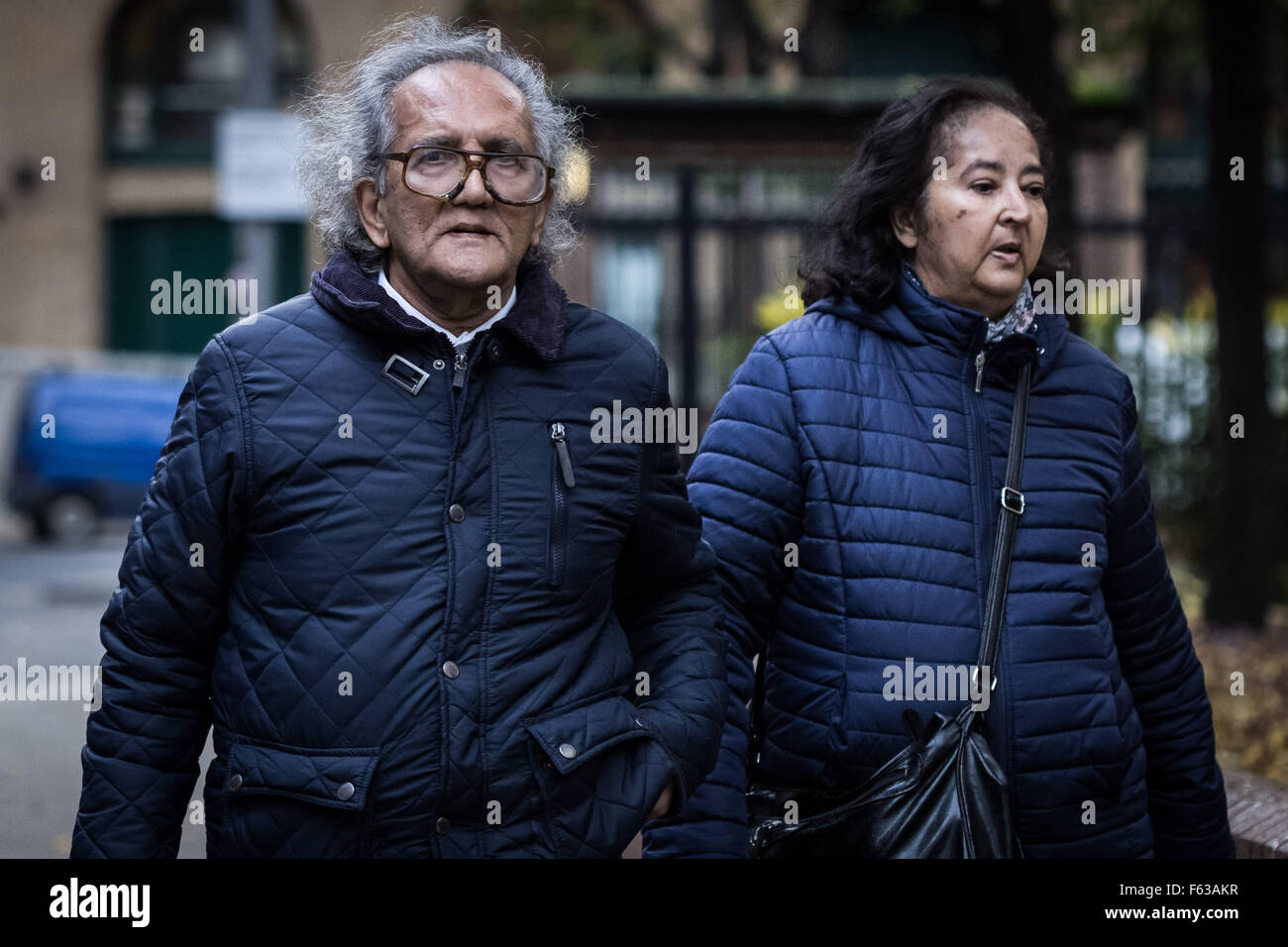 London, UK. 11th November, 2015. Aravindan Balakrishnan (L) from the ...
