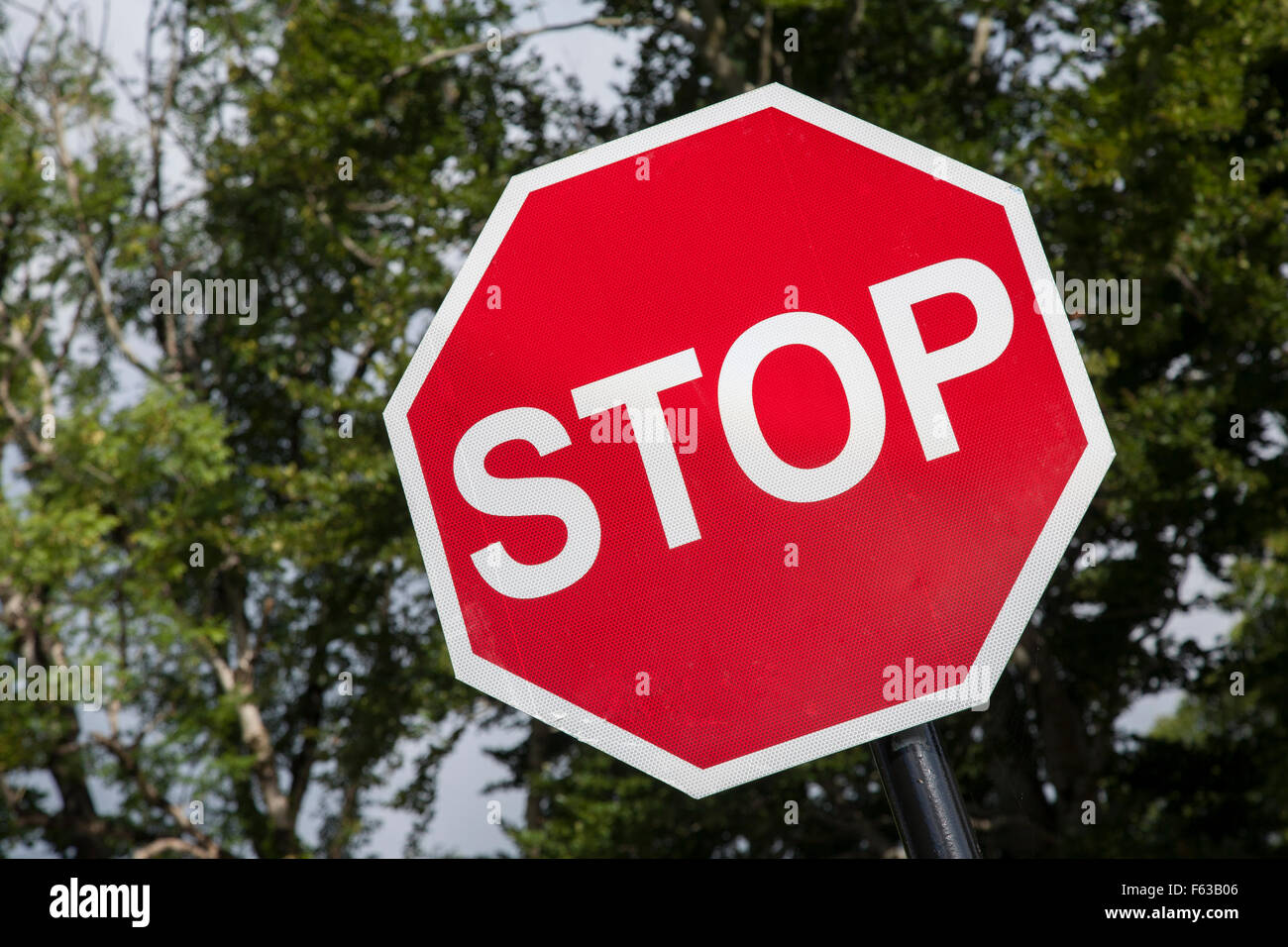 Red and White Stop Traffic Sign Stock Photo - Alamy