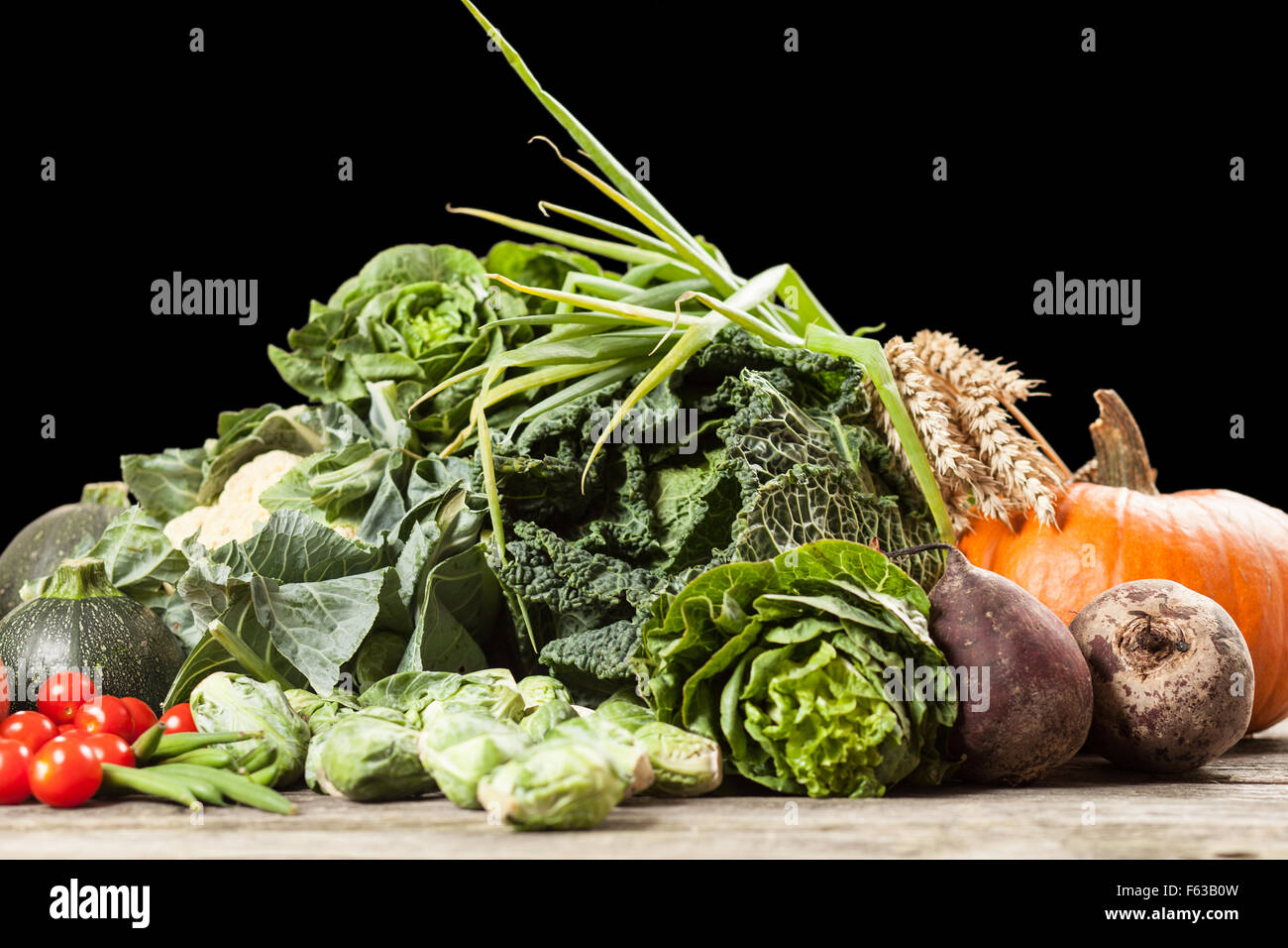 Assortment of green vegetables Stock Photo - Alamy