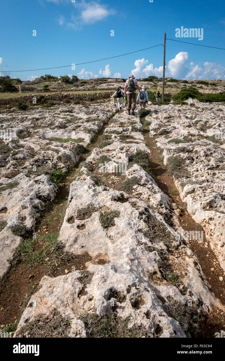 Clapham junction cart ruts malta hi-res stock photography and images ...