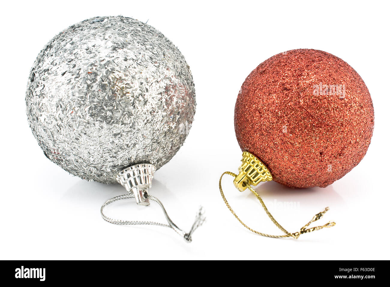 Christmas baubles background on Cut Out Stock Images & Pictures - Alamy