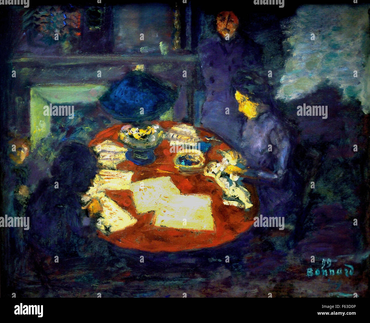 Sous la lampe - Under the lamp 1899 Pierre Bonnard 1867-1947 France ...