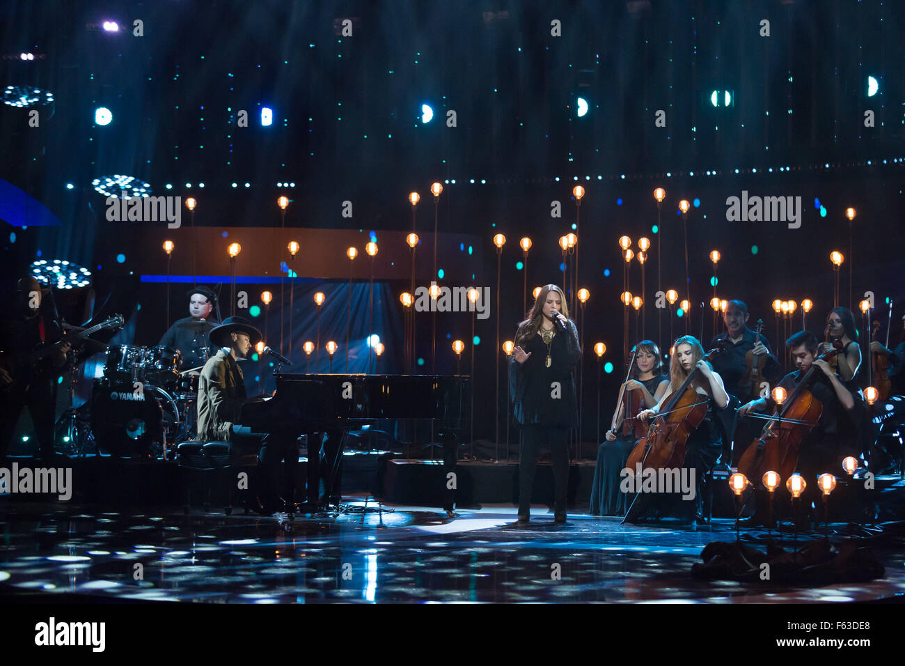 Celebrities perform onstage at the Latin American Music Awards at the ...