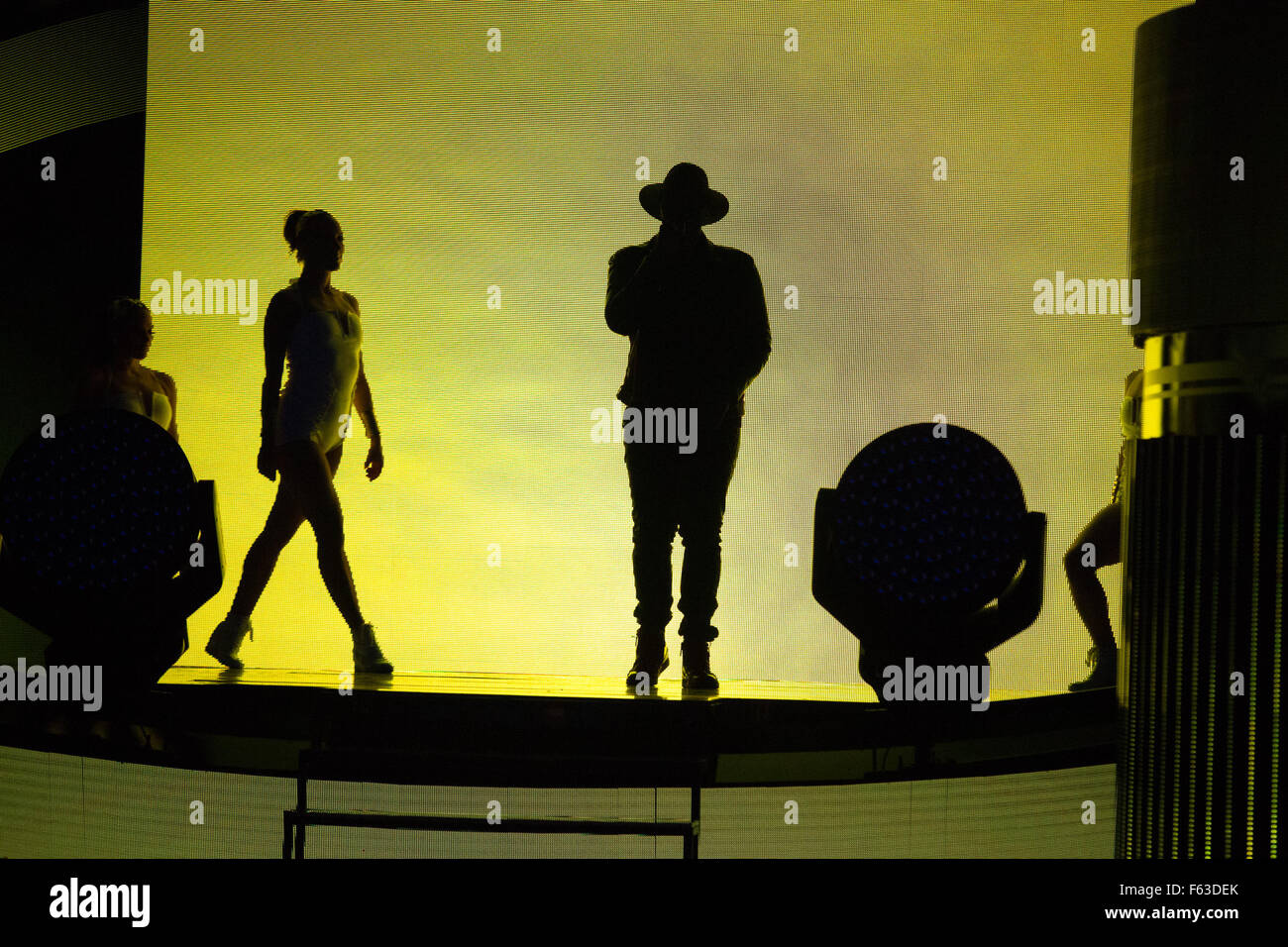 Celebrities perform onstage at the Latin American Music Awards at the ...