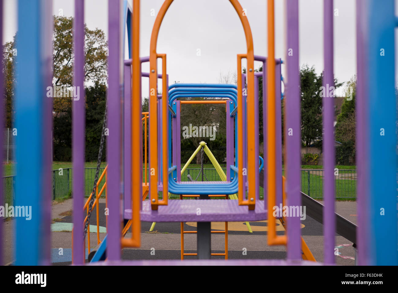 Empty playground structure hi-res stock photography and images - Alamy