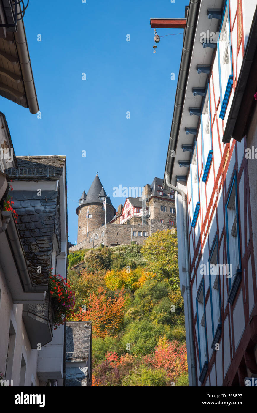 Bacharach, Burg Stahleck castle, Rhine valley Stock Photo - Alamy