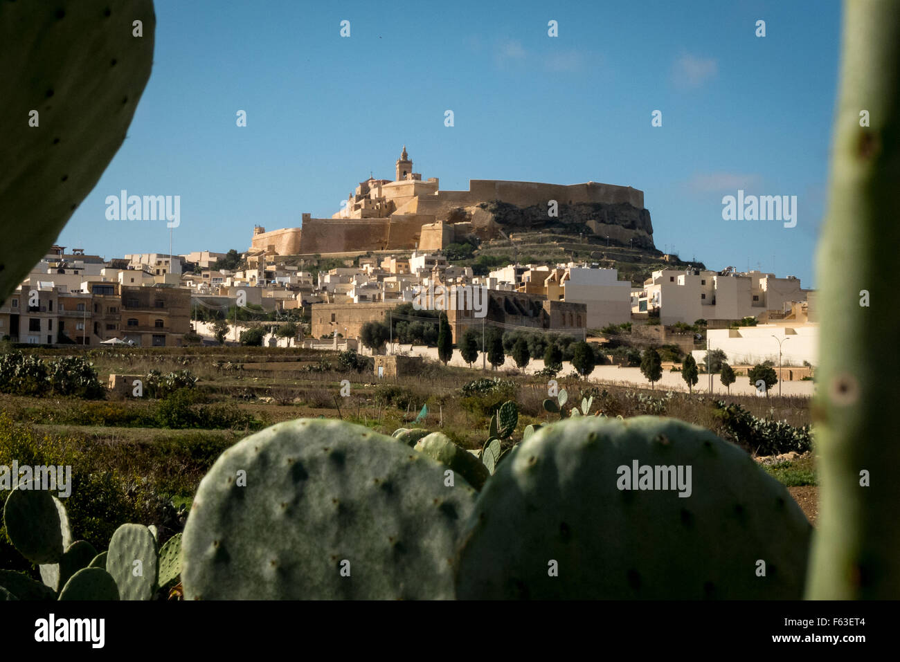 General view of Victoria, also known as Rabat, the capital city of the ...
