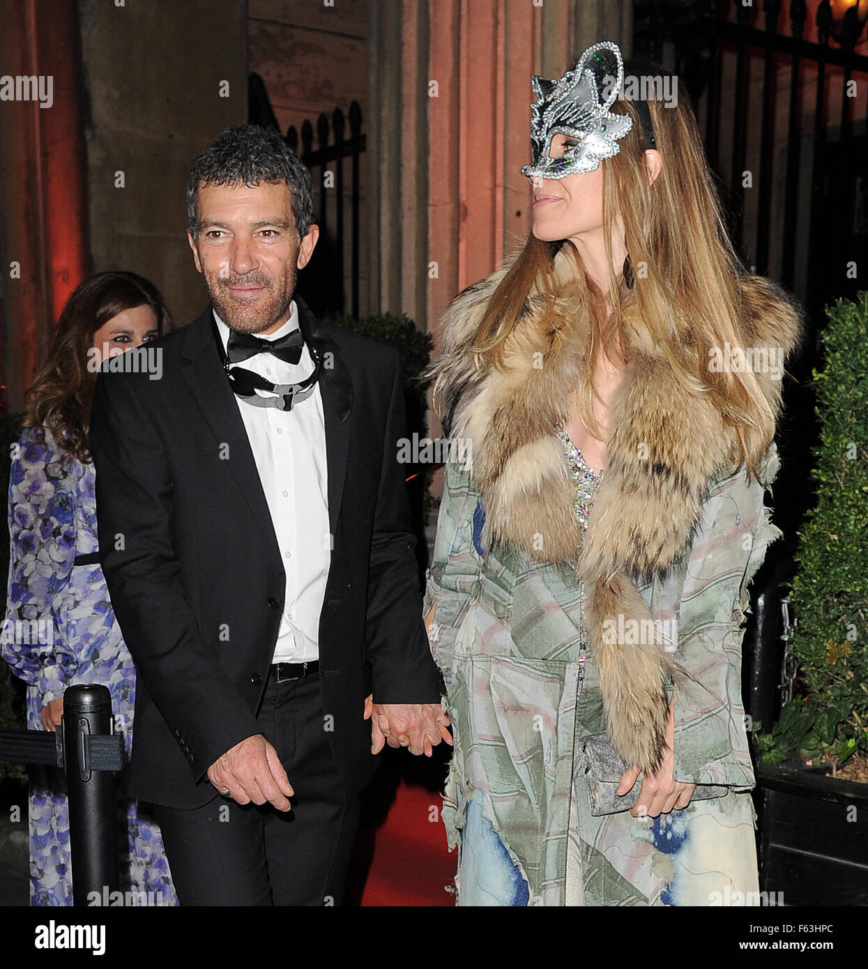 Antonio Banderas and Nicole Kimpel attend Roberto Cavalli's wife Eva ...