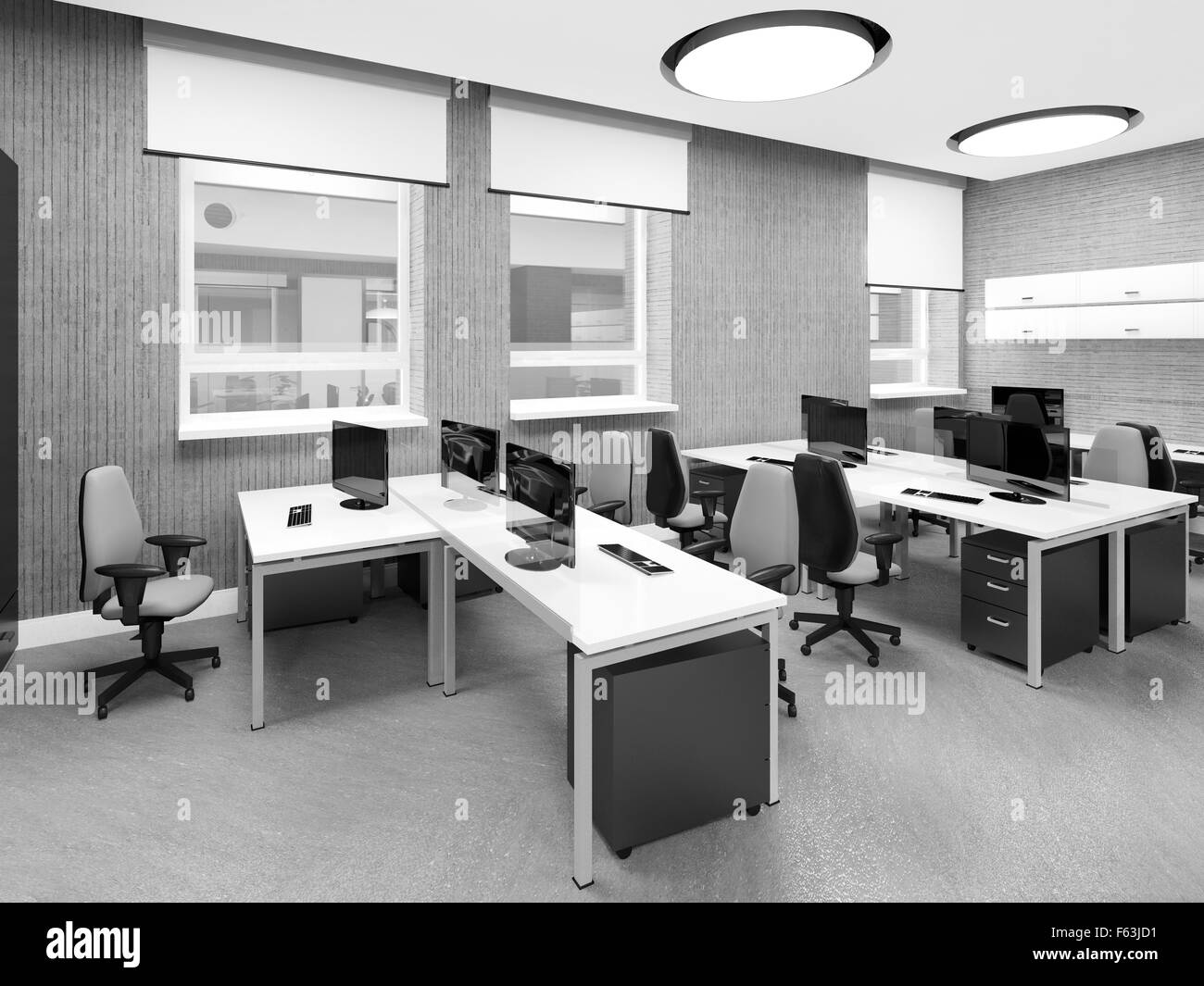Empty private office Black and White Stock Photos & Images - Alamy