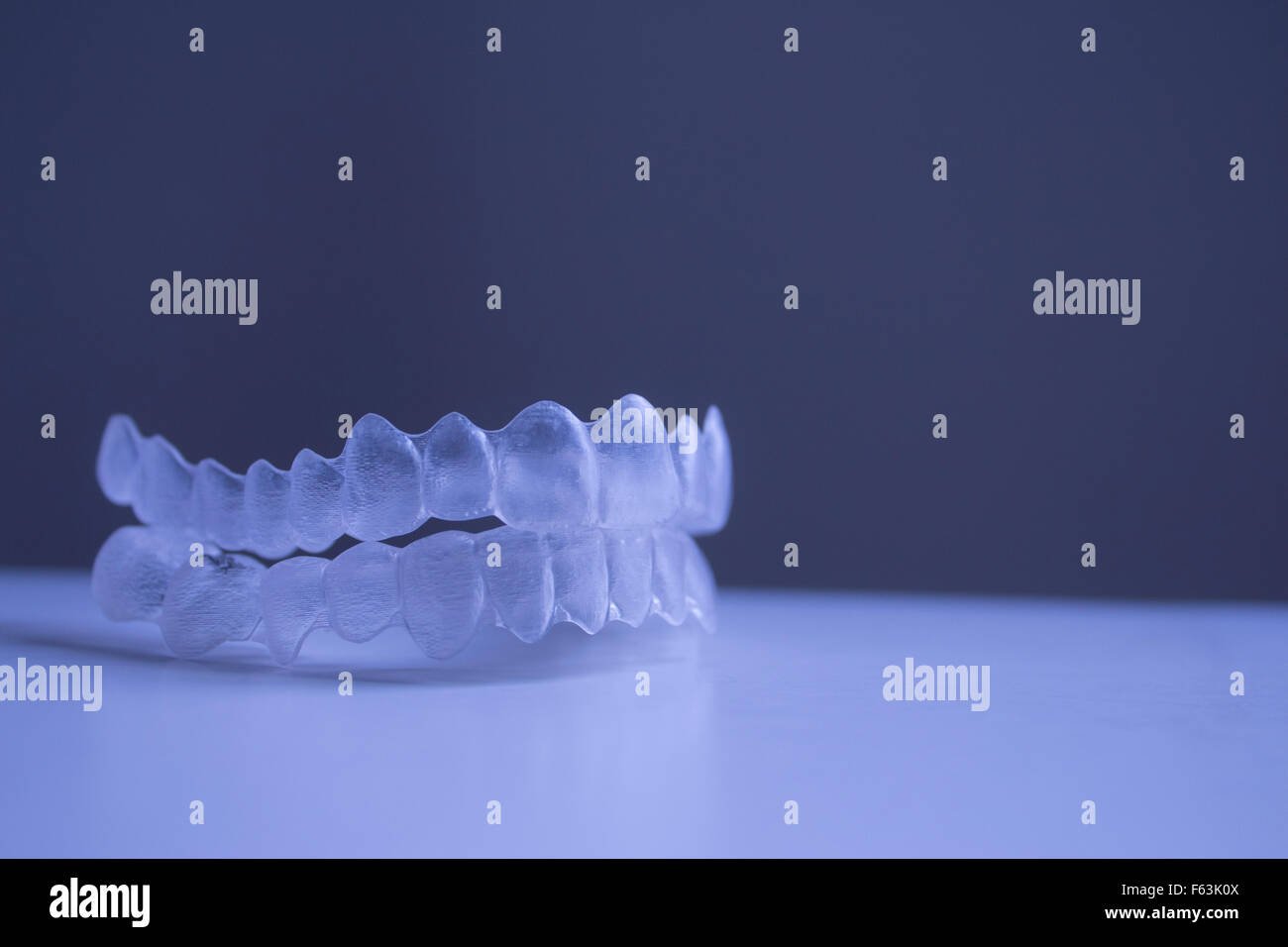 Invisible Invisalign plastic dental teeth brackets tooth braces ...