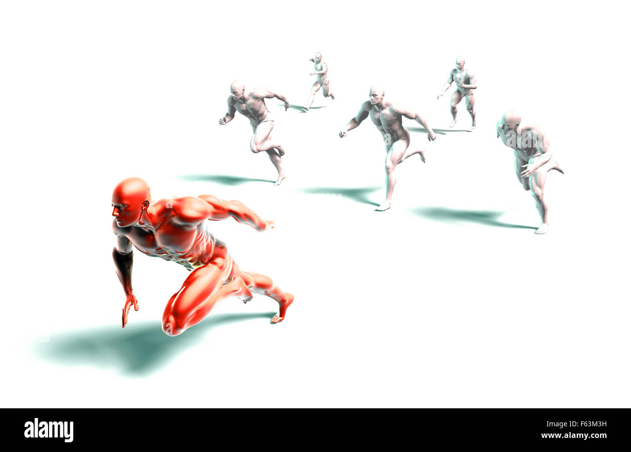 Determination or Determined Leader Leading the Team Stock Photo - Alamy