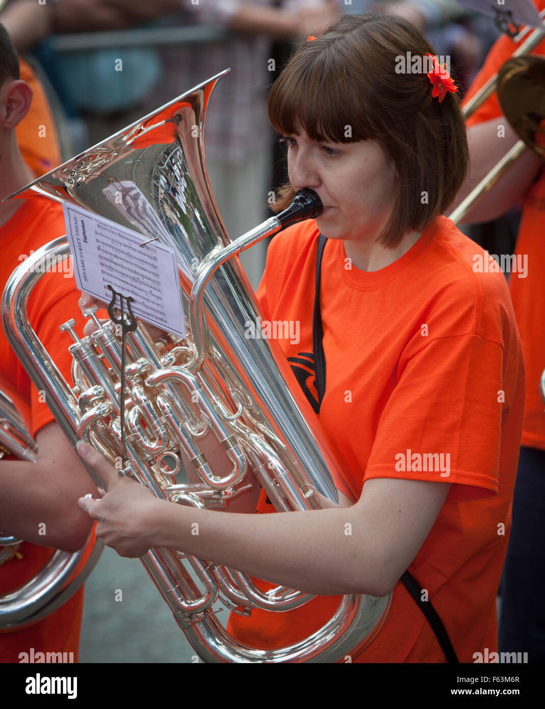 Whit Friday Brass Band Contest Saddleworth Stock Photo - Alamy