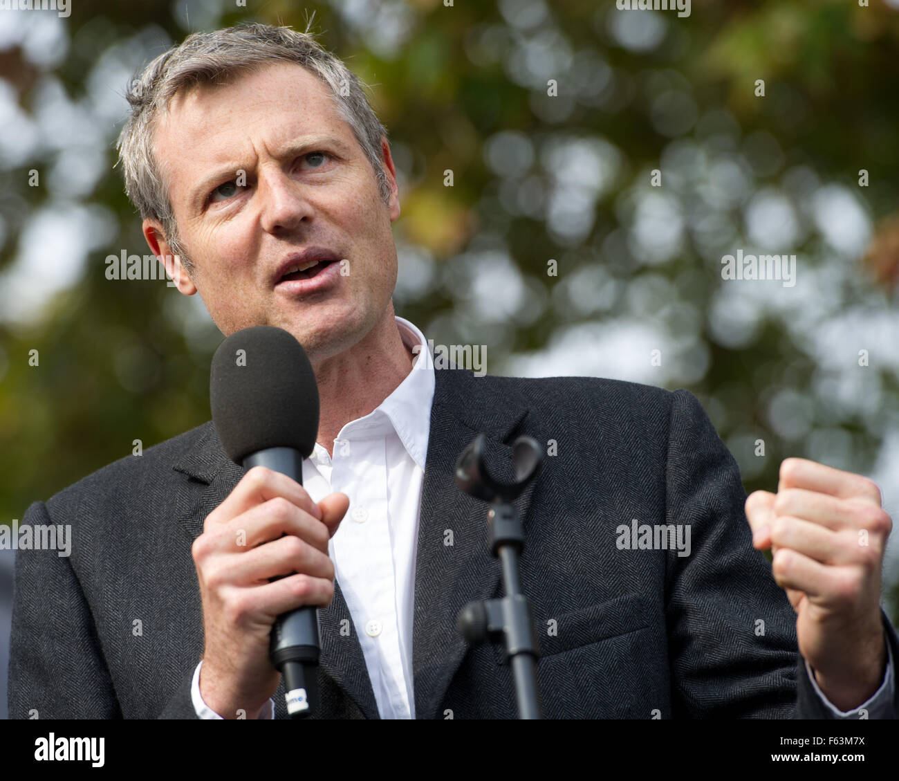 Hundreds of activists hold placards and banners during the No Third ...