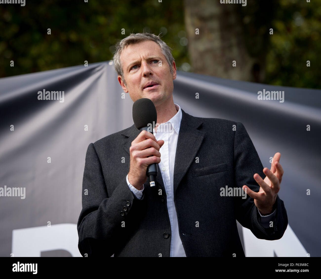 Hundreds of activists hold placards and banners during the No Third ...