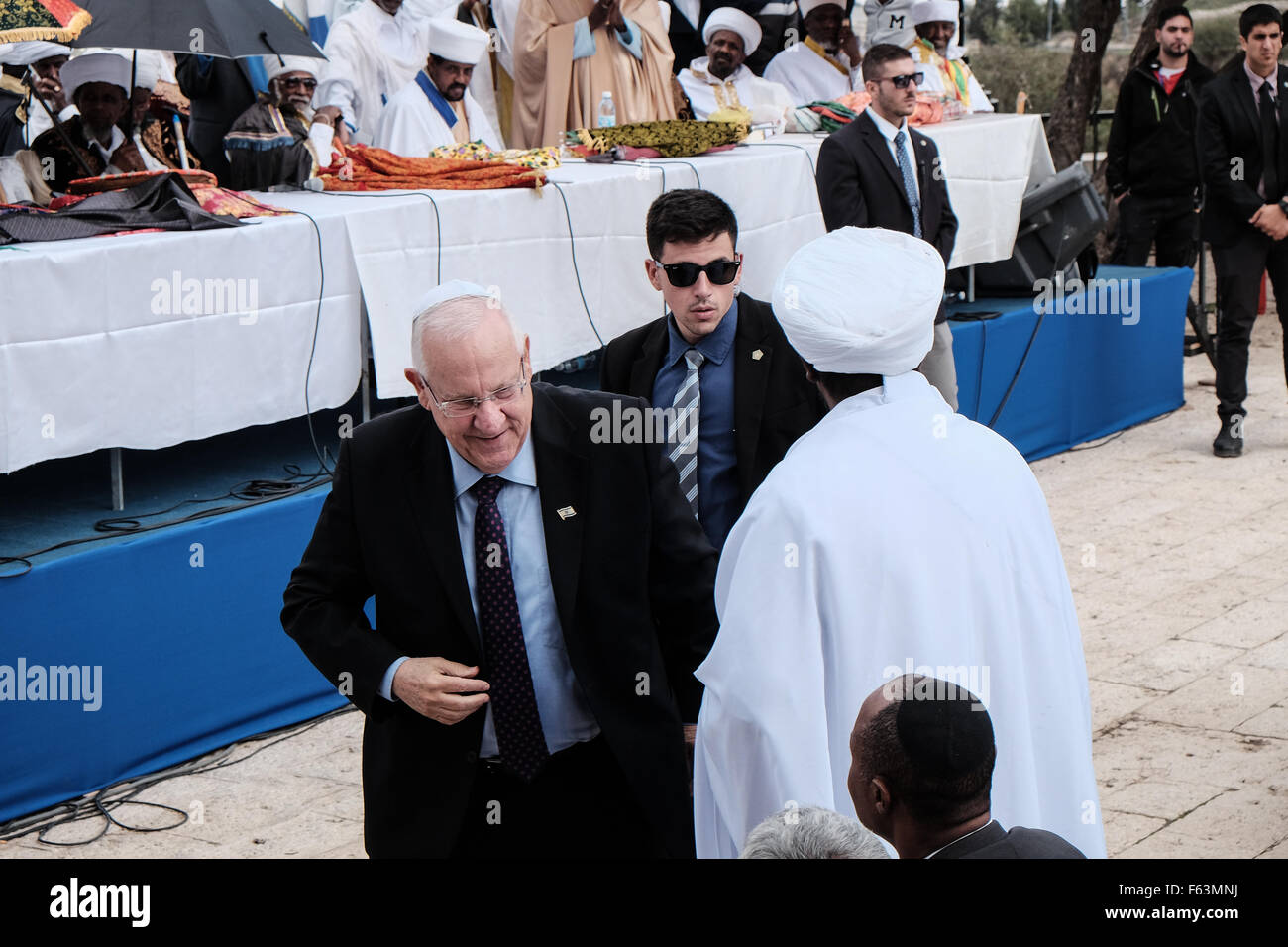 Jerusalem, Israel. 11th Nov, 2015. President of the State of Israel, REUVEN RIVLIN, takes part ...