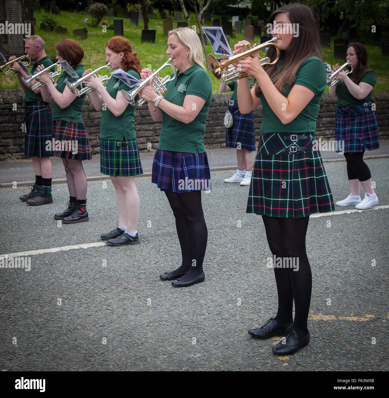 Whit Friday Brass Band Contest Saddleworth Stock Photo - Alamy