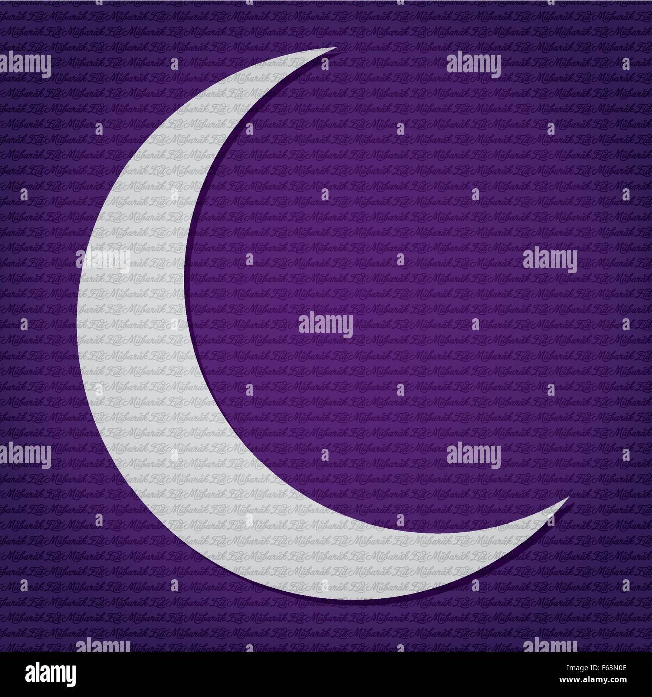 Crescent moon Ramadan text pattern card in vector format Stock Vector ...