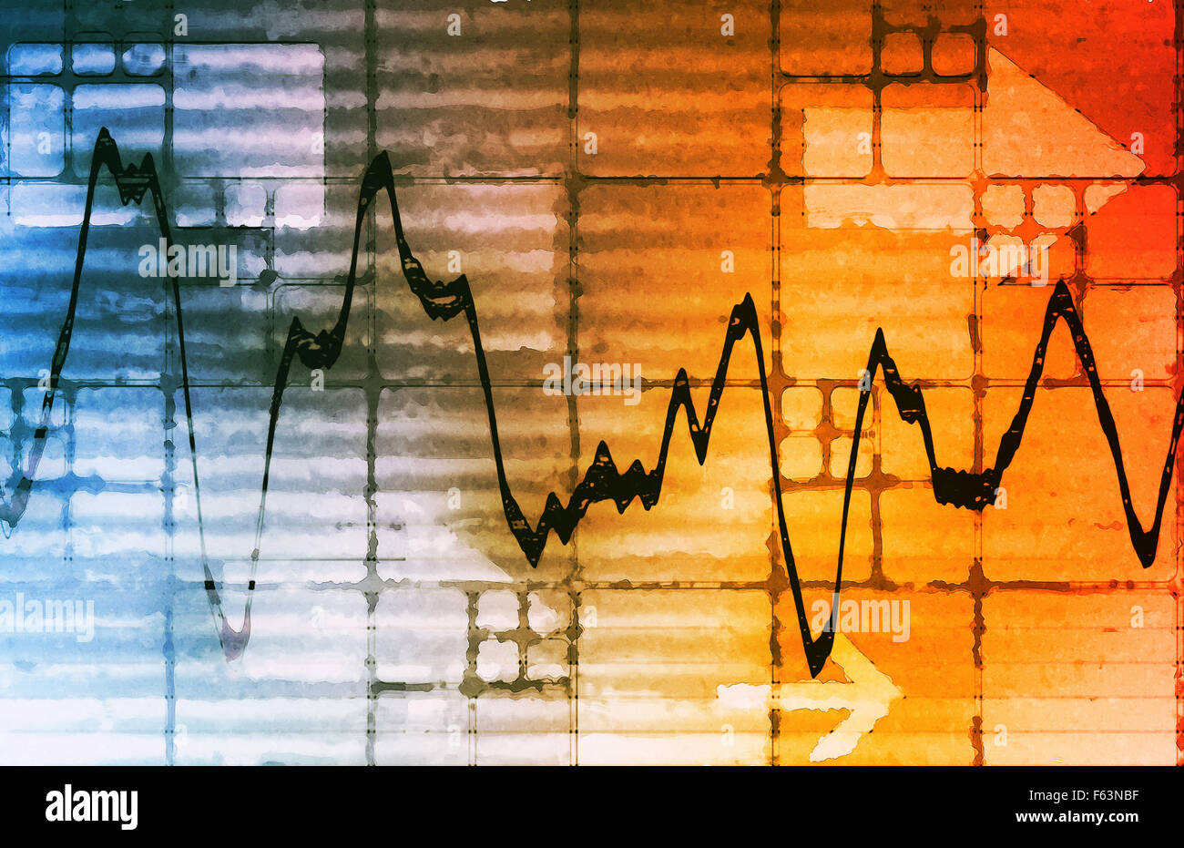 Business Line Chart Graph Showing Company Performance Stock Photo - Alamy