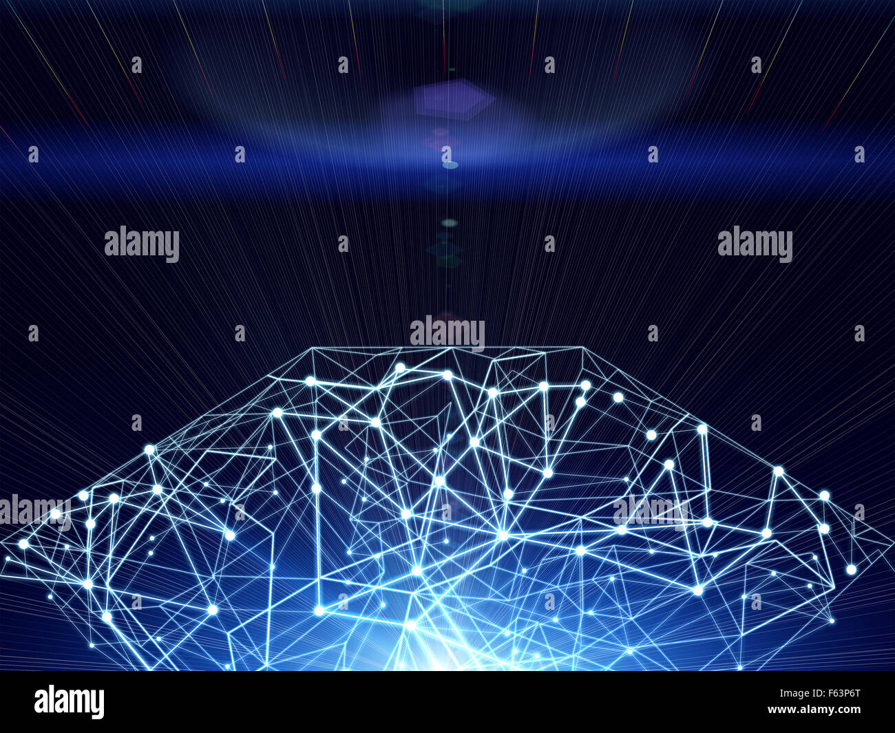 Abstract technology polygon mesh hi-res stock photography and images ...