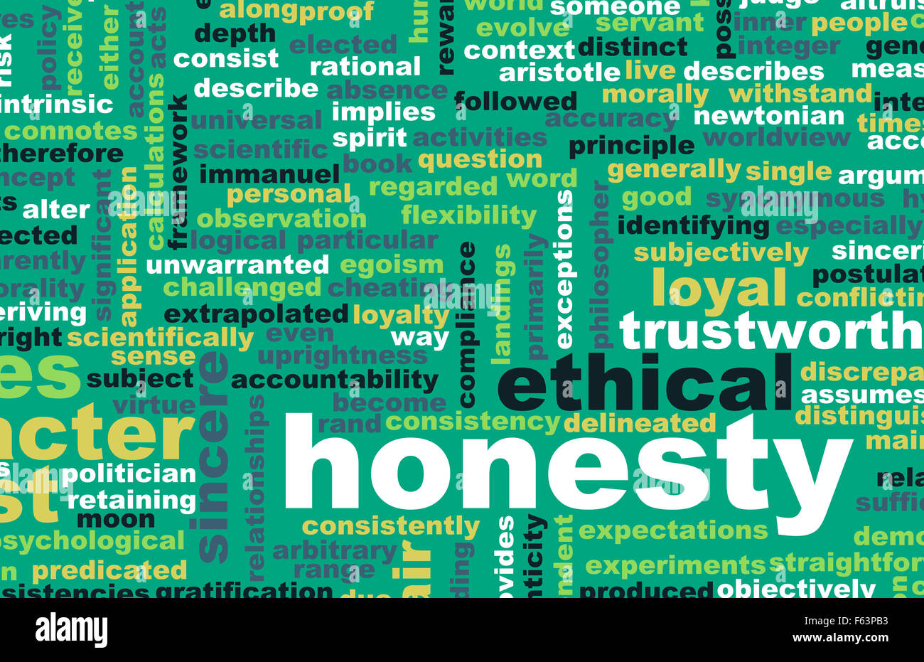 Honesty and Trustworthy Character of a Person Stock Photo - Alamy