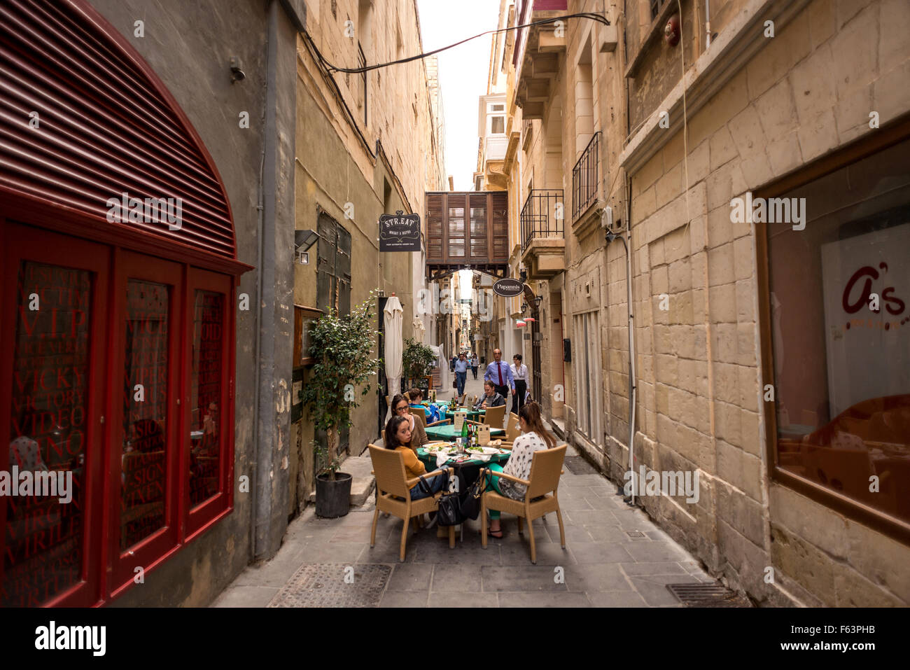 Street scenes and details in Valletta, Malta Stock Photo - Alamy