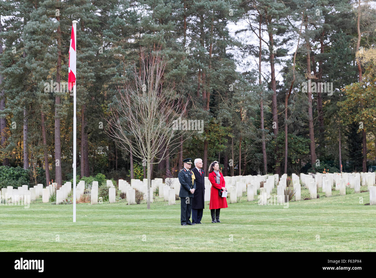 Canadian Section Brookwood Military Cemetery Armistice Day Ceremony ...
