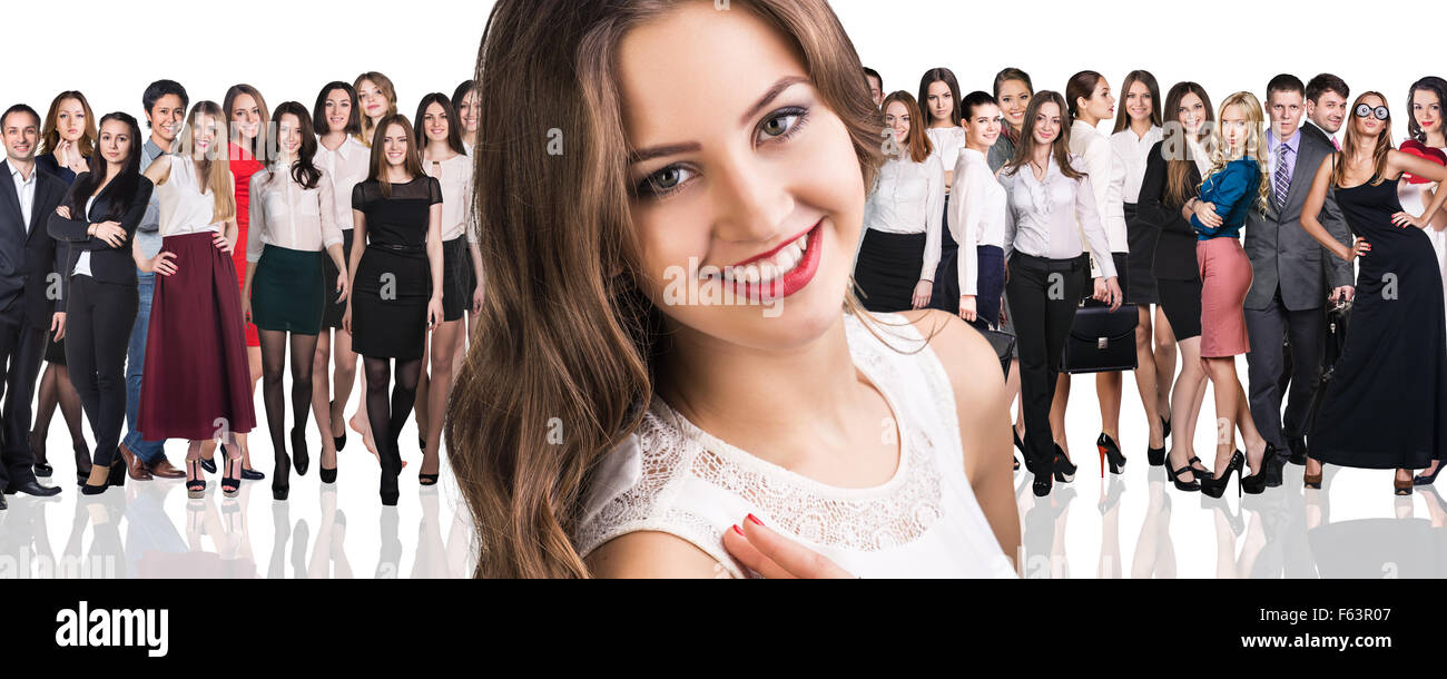 Big crowd of business people Stock Photo - Alamy