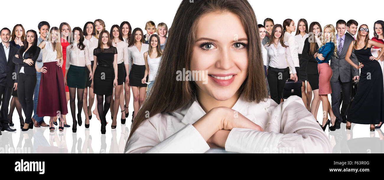 Big crowd of business people Stock Photo - Alamy