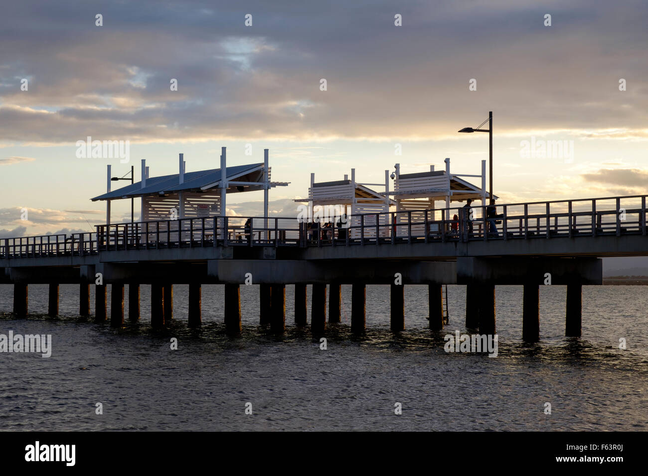 Woody point jetty sunset hi-res stock photography and images - Alamy