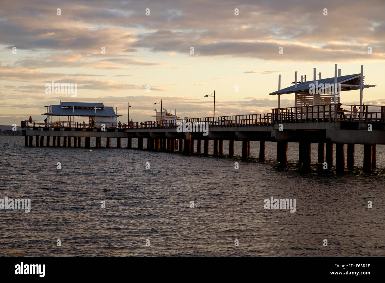 Woody Point Jetty at dusk Stock Photo - Alamy