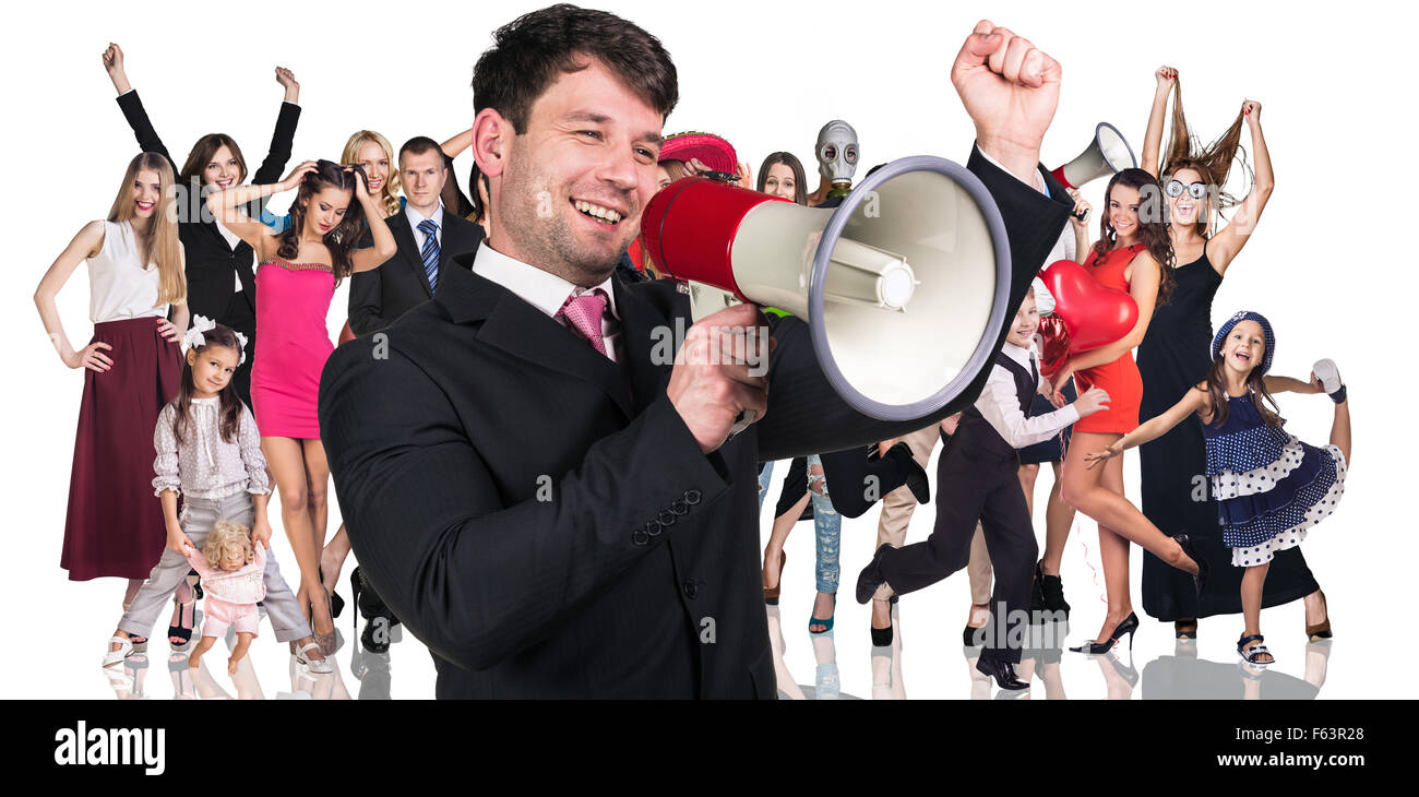 Big crowd of people Stock Photo - Alamy
