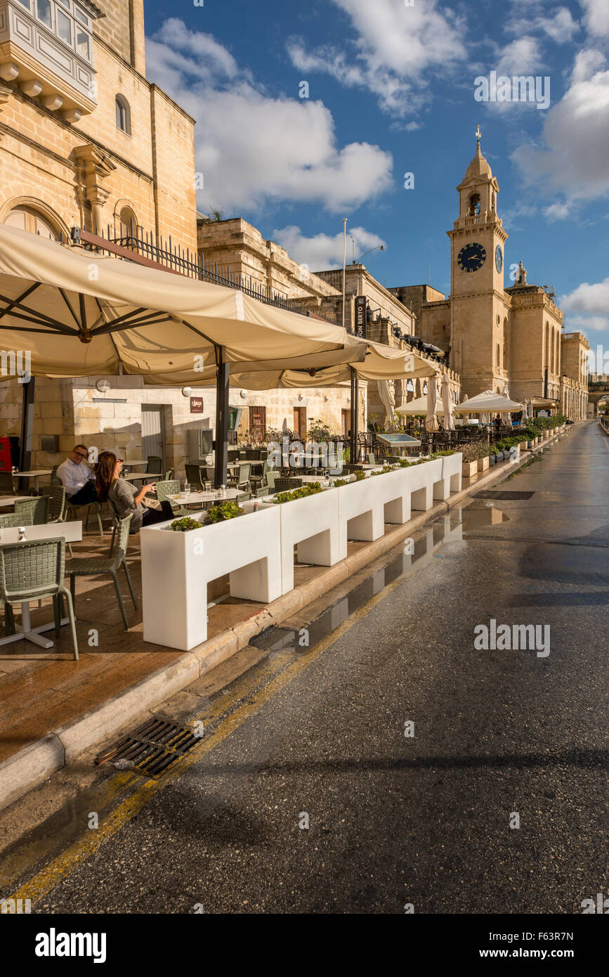 The Capitainerie area at the Grand Harbour Marina of Birgu, Valletta ...