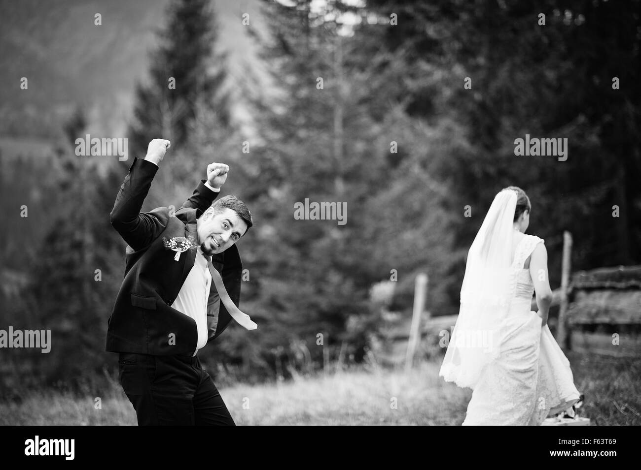 Wedding funny Black and White Stock Photos & Images - Alamy